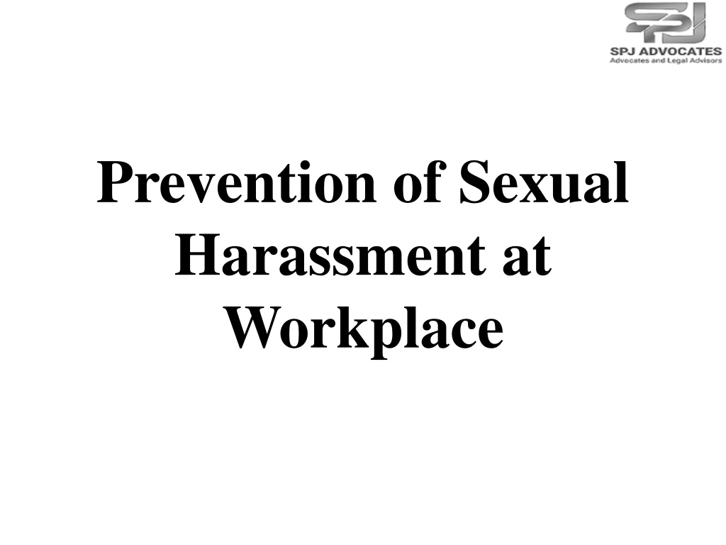 Ppt Prevention Of Sexual Harassment At Work Place Powerpoint