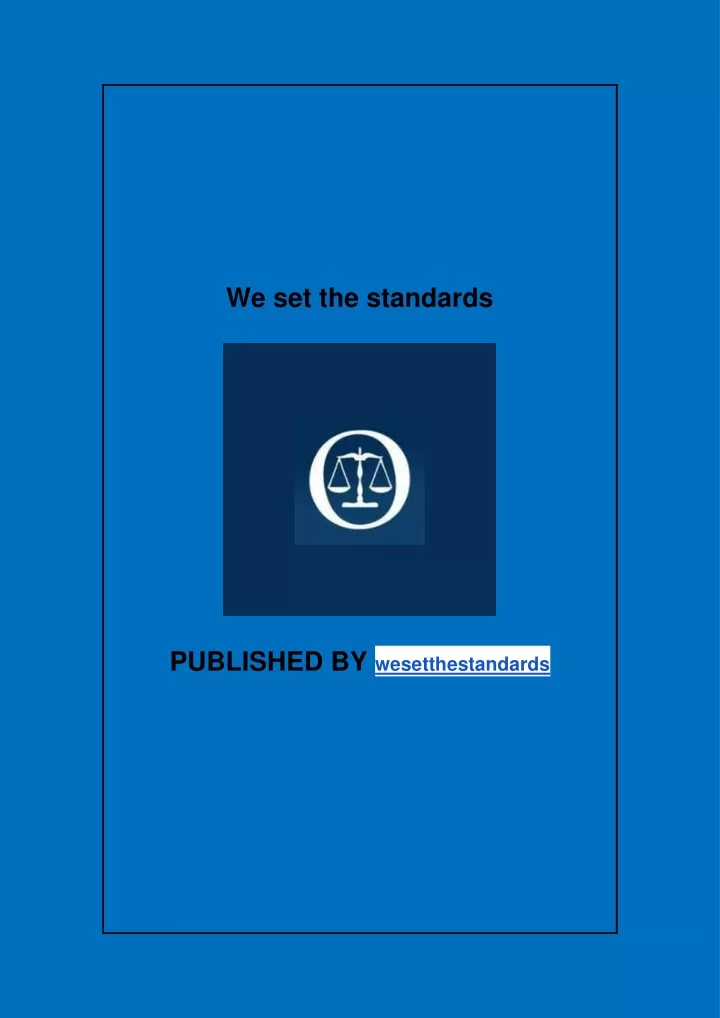 PPT - We set the standards-converted PowerPoint Presentation, free ...