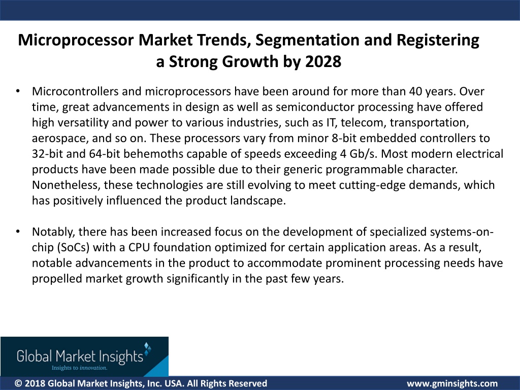 PPT - Microprocessor Market to Observe Rugged Expansion at a Top CAGR ...