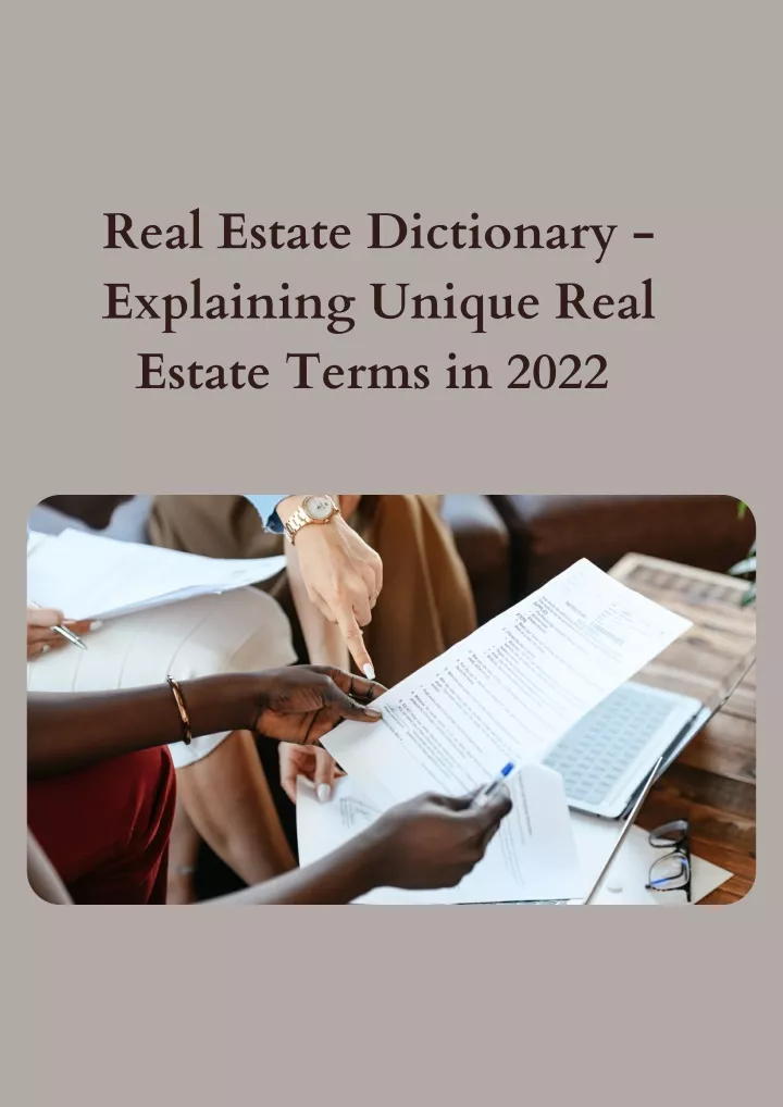 PPT - Real Estate Dictionary - Explaining Unique Real Estate Terms in ...