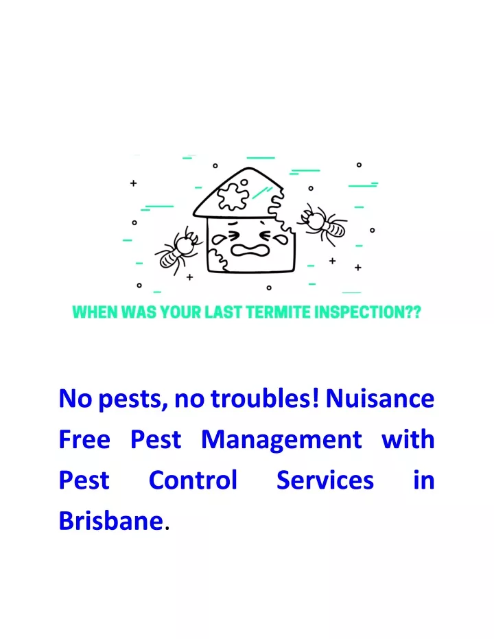 PPT - Nuisance Free Pest Management with Pest Control Services in ...