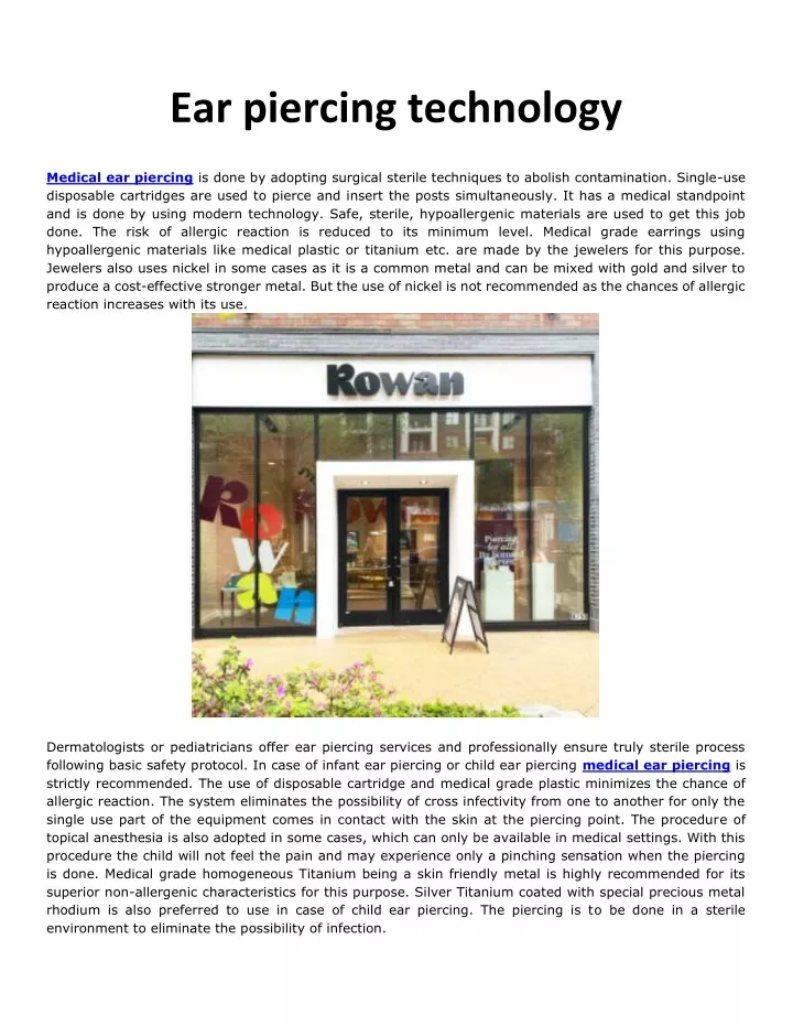 PPT - Ear piercing technology PowerPoint Presentation, free download ...