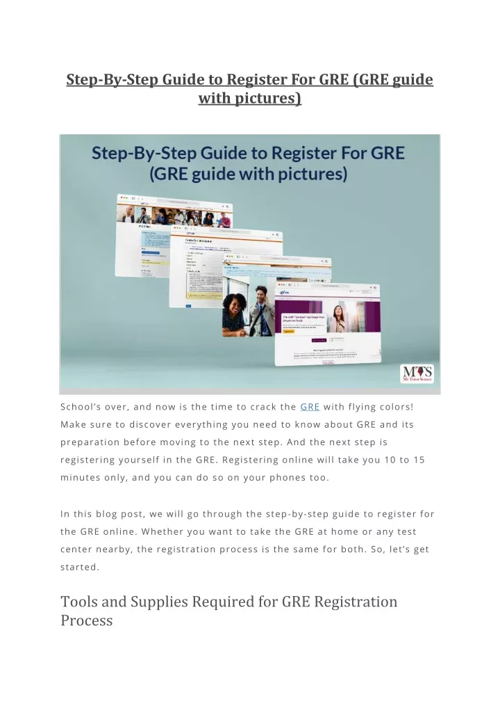 PPT - Step-By-Step Guide to Register For GRE (GRE guide with pictures ...
