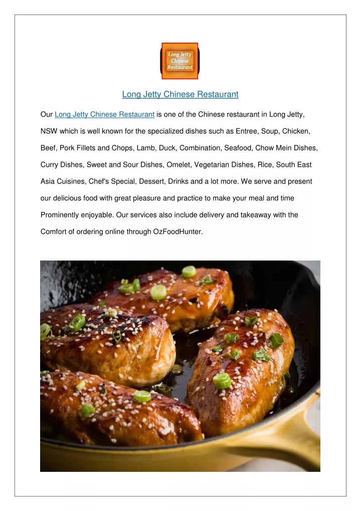 PPT - $5 off - Long Jetty Chinese Restaurant Delivery Takeaway Menu ...