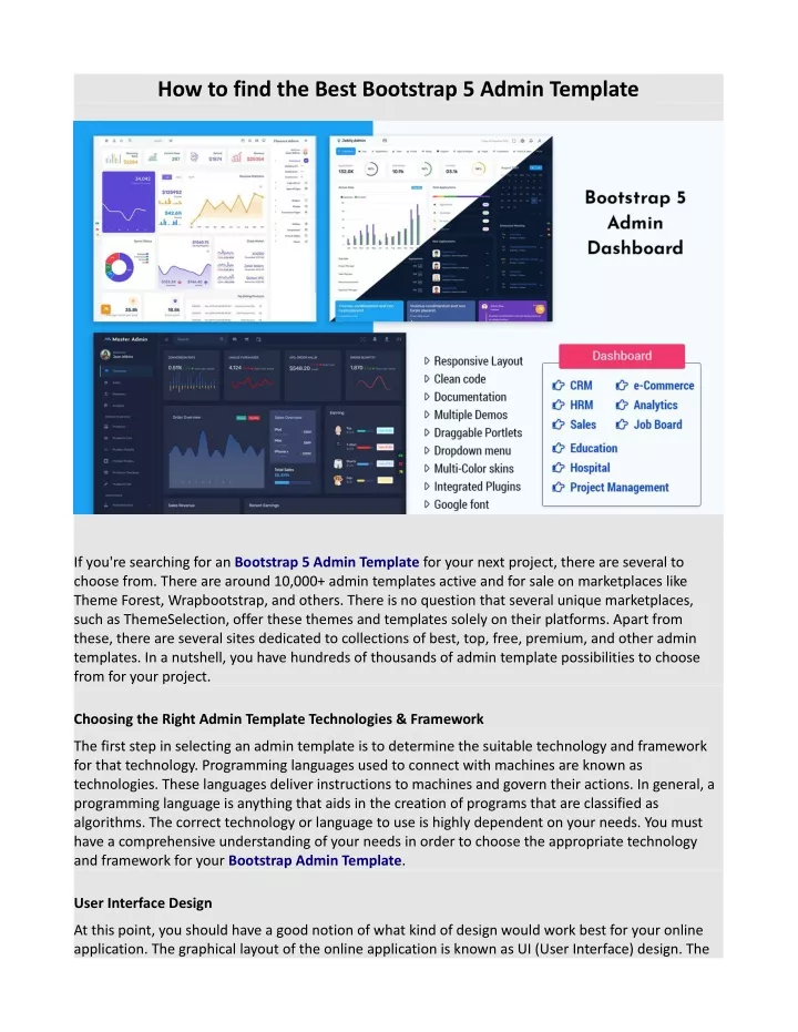 PPT - How to find the Best Bootstrap 5 Admin Template PowerPoint ...