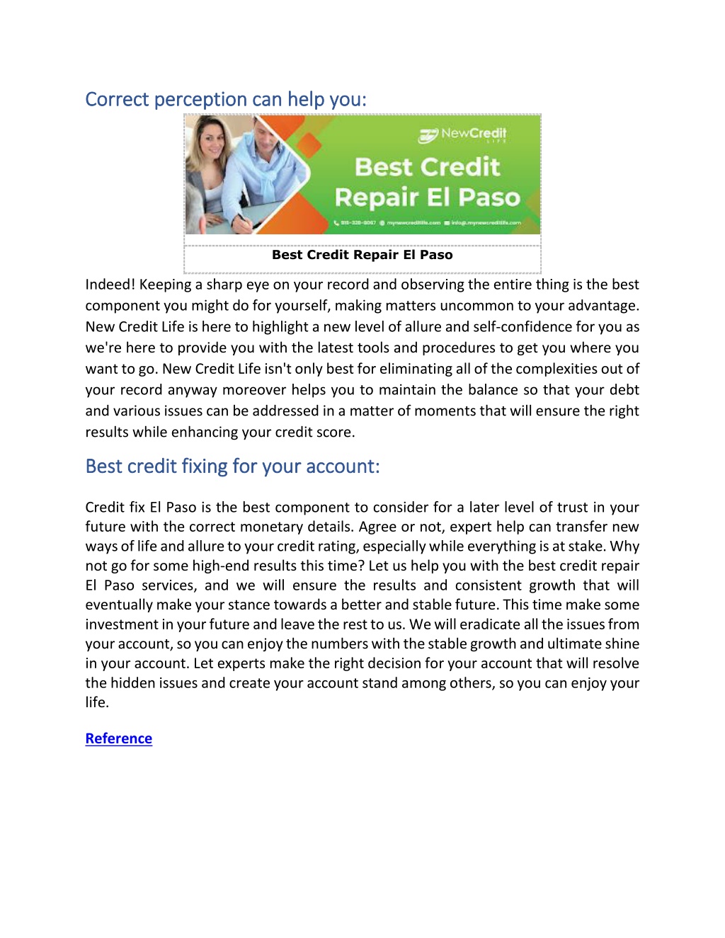 PPT - Best credit repair El Paso by New Credit Life PowerPoint ...