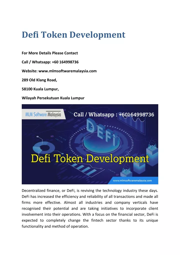 PPT - Defi Token Development PowerPoint Presentation, free download ...
