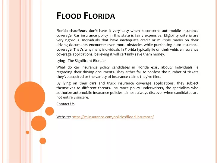 PPT - Flood Florida PowerPoint Presentation, free download - ID:11343069