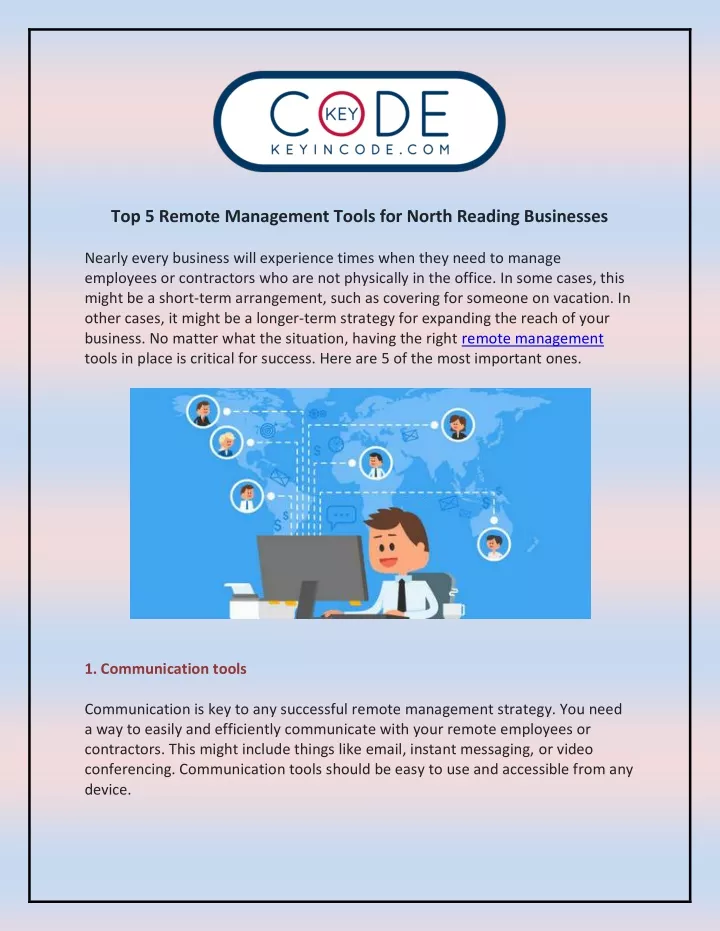 PPT - Top 5 Remote Management Tools for North Reading Businesses ...