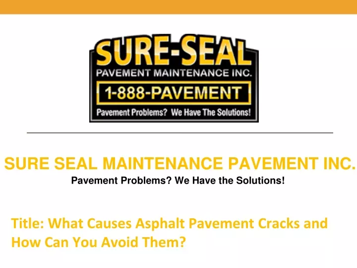 PPT - What Causes Asphalt Pavement Cracks and How Can You Avoid Them ...