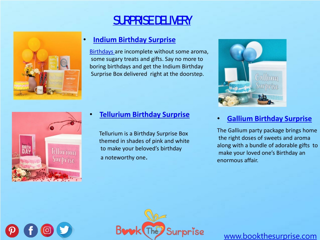 PPT - Book The Surprise -Birthday Surprise PowerPoint Presentation ...