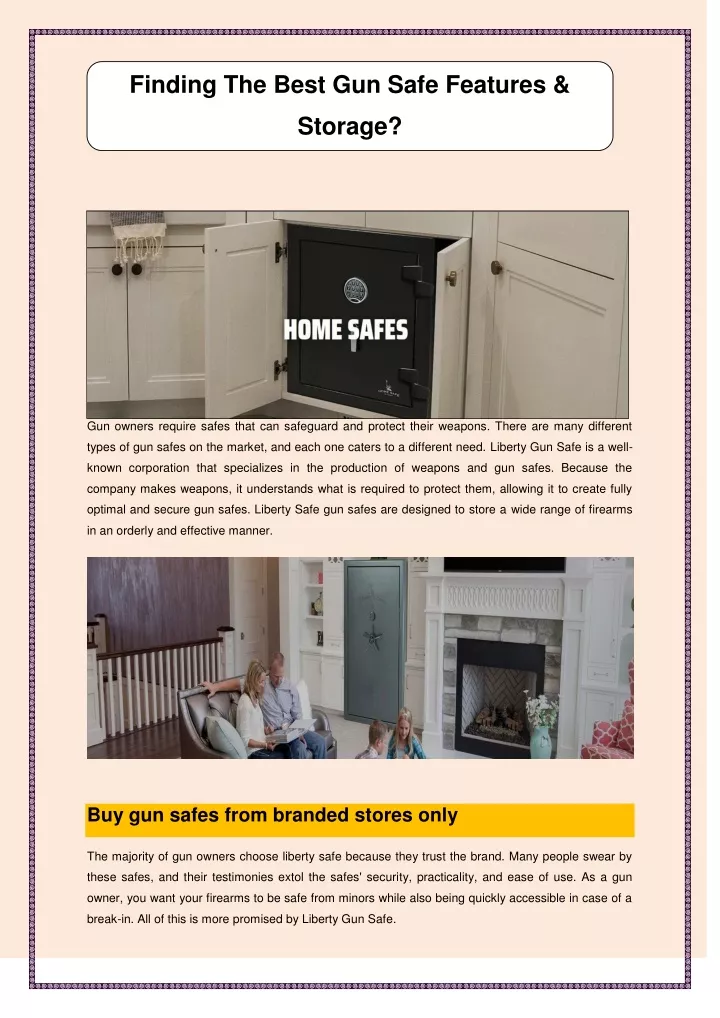 PPT - Finding The Best Gun Safe Features & Storage PowerPoint ...
