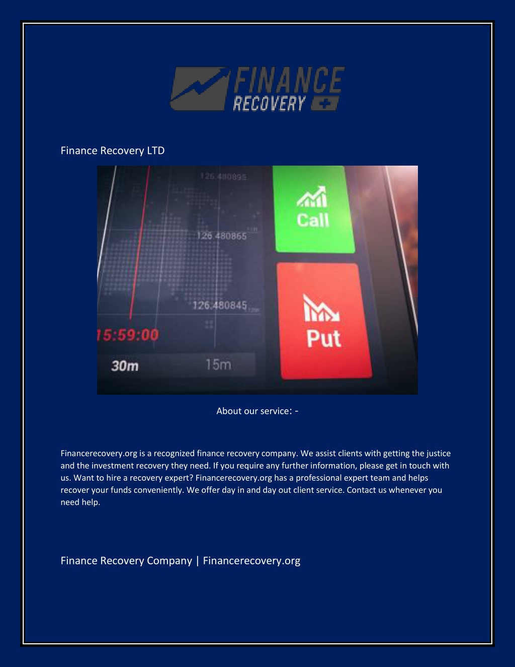 PPT - Finance Recovery Company Financerecovery.org PowerPoint ...