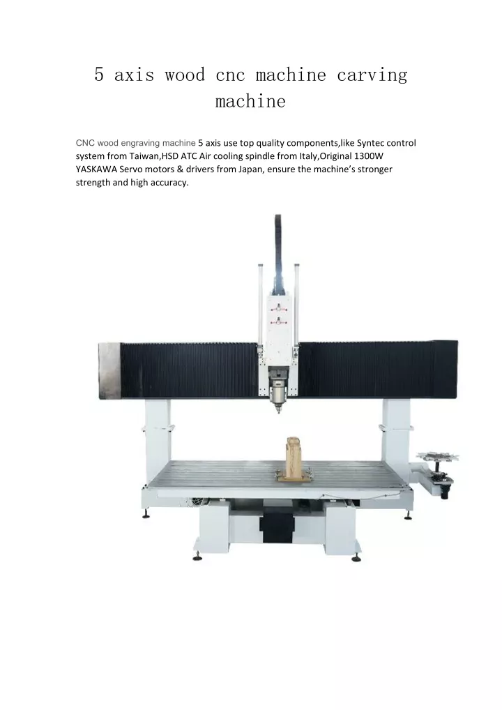 PPT - 5 axis wood cnc machine carving machine PowerPoint Presentation ...