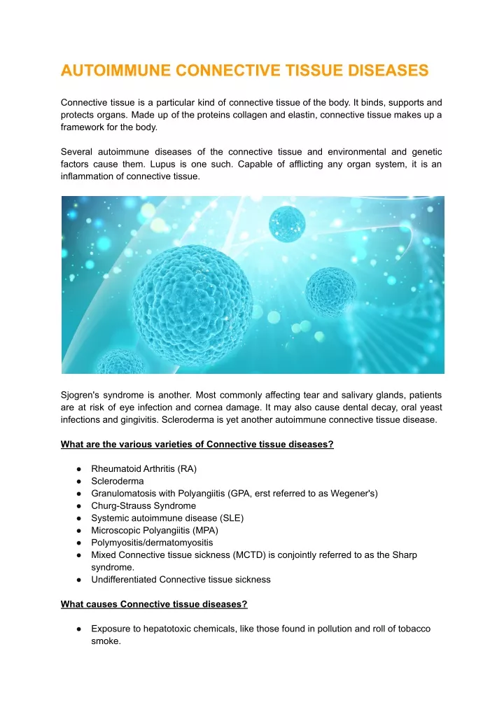 PPT - autoimmune connective tissue diseases PowerPoint Presentation ...