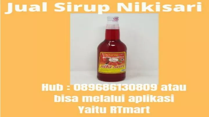 PPT - BEST SELLER, Hubungi 0896-8613-0809, Harga Varian Rasa Sirup Niki ...