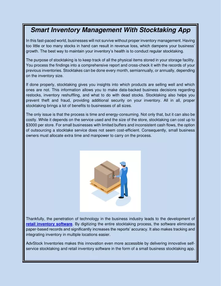 PPT - Smart Inventory Management With Stocktaking App PowerPoint ...