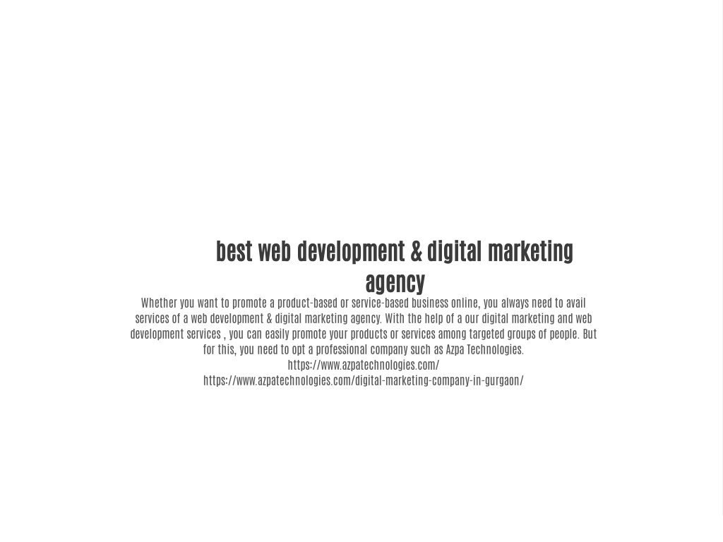 PPT - best web development & digital marketing agency PowerPoint ... PPT - best web development & digital marketing agency PowerPoint ...