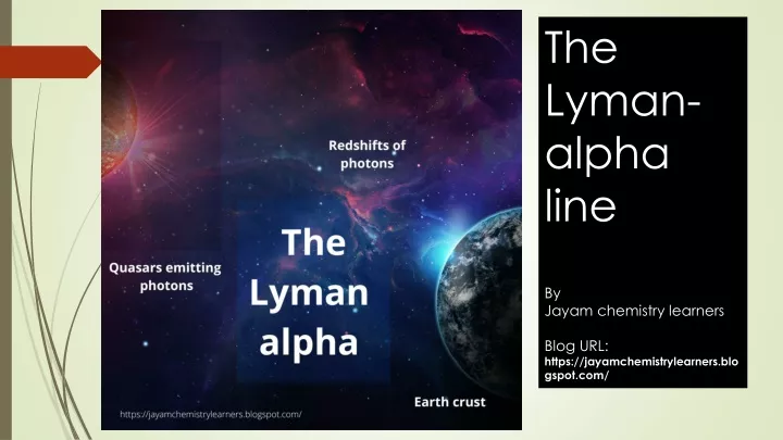 PPT - Lyman-alpha spectral line PowerPoint Presentation, free download ...