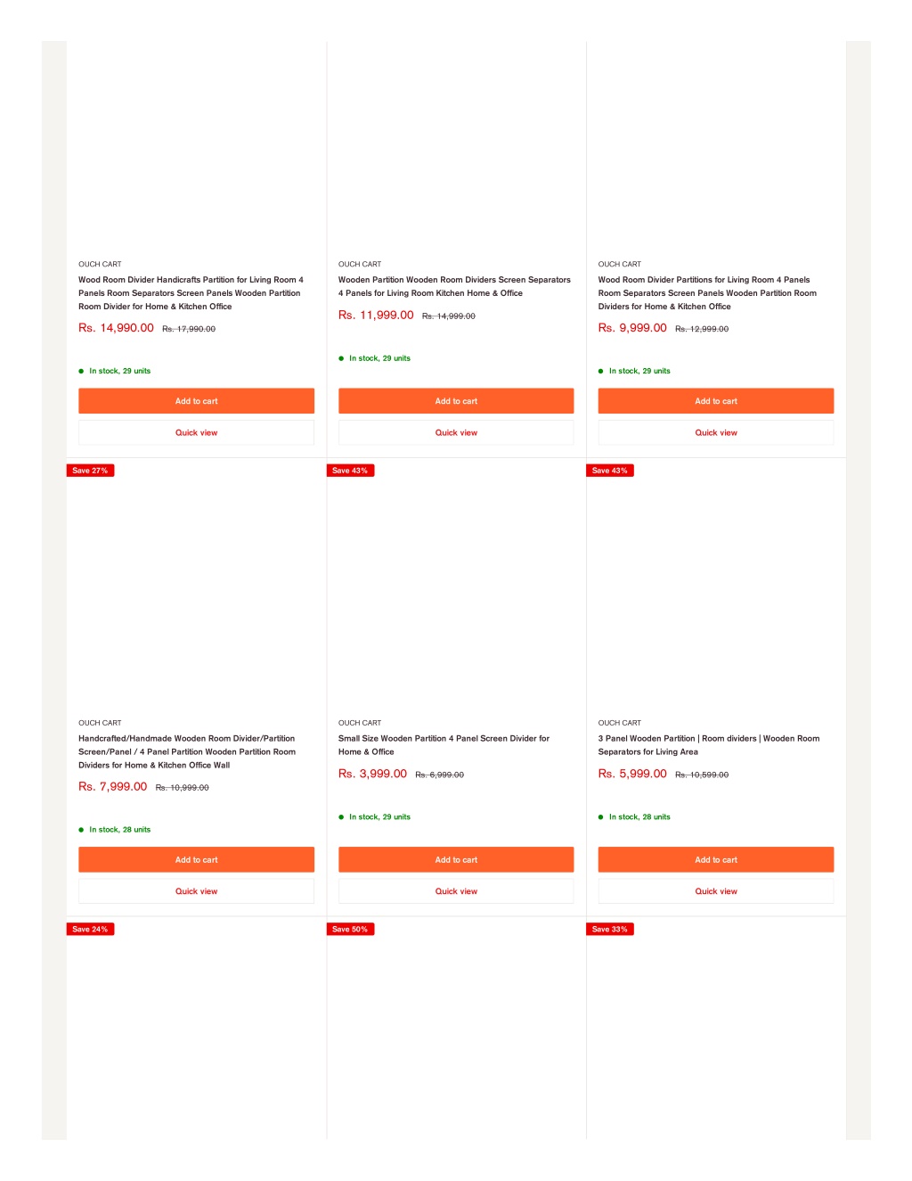 PPT - Wooden Room Dividers & Partitions Online At Ouch Cart PowerPoint ...