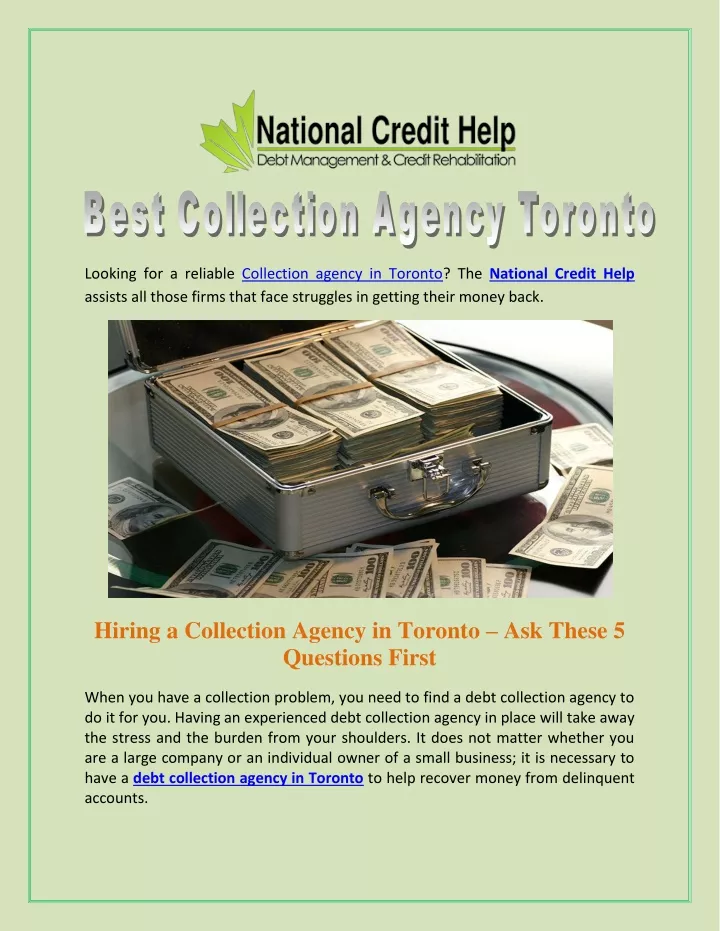 PPT - Best Collection Agency Toronto PowerPoint Presentation, free ...