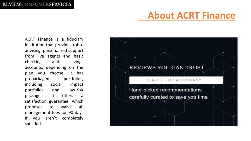 PPT - ACRT Financial Reviews PowerPoint Presentation, free download ...