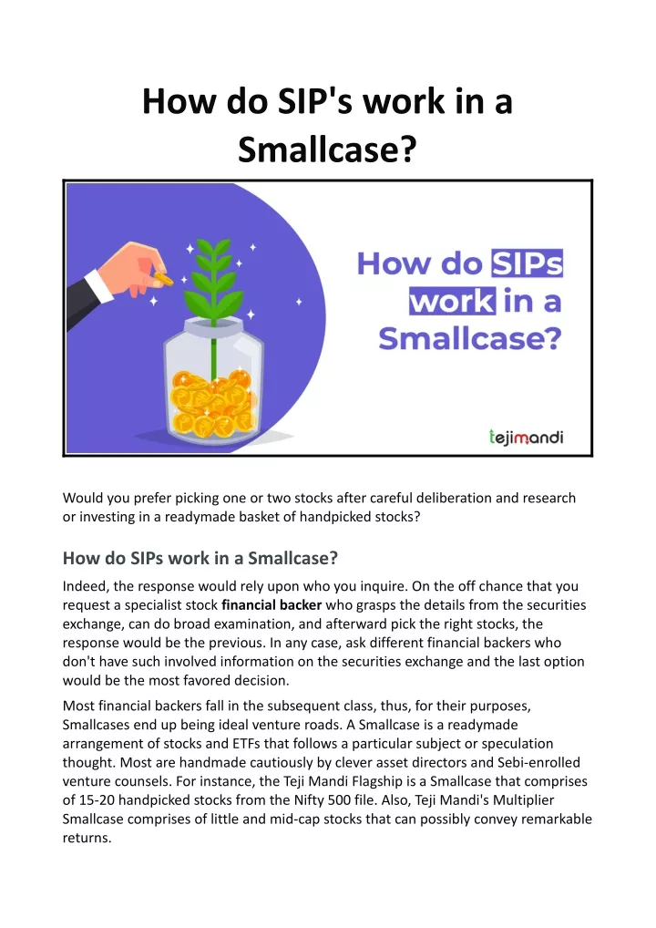 PPT - How do SIP's work in a Smallcase PowerPoint Presentation, free ...