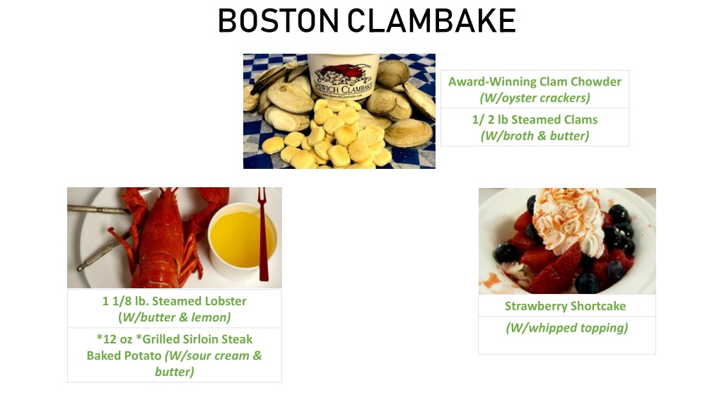 PPT - Catering Menu in Ipswich Clambake PowerPoint Presentation, free ...