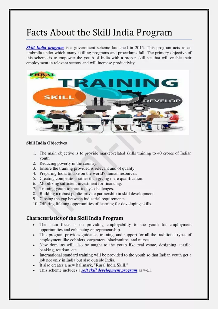 PPT - Facts About the Skill India Program PowerPoint Presentation, free ...
