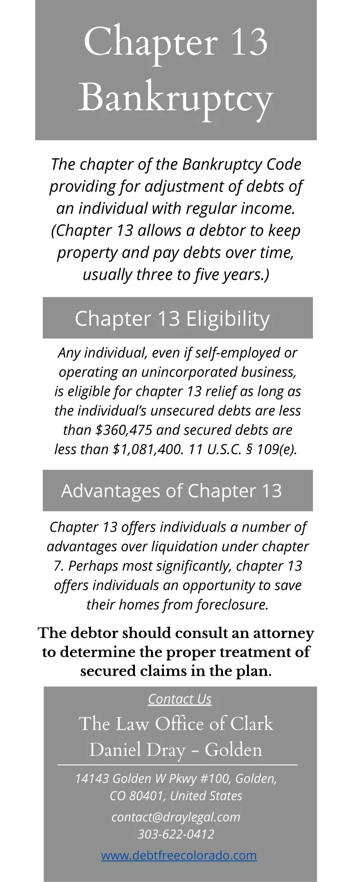 PPT - Chapter 13 Bankruptcy Attorney in Golden CO PowerPoint ...