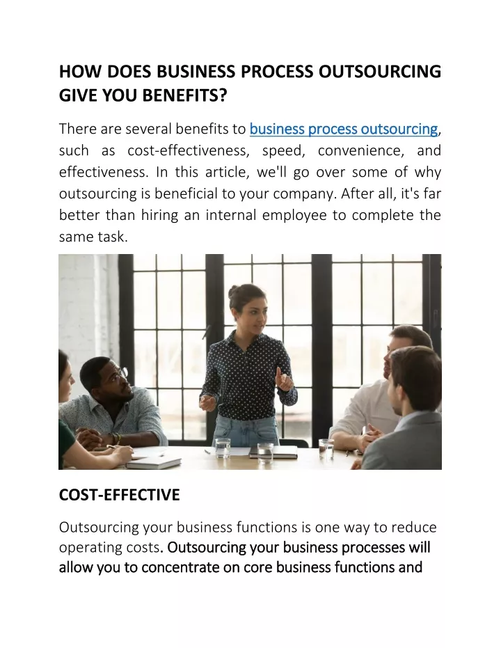 PPT - HOW DOES BUSINESS PROCESS OUTSOURCING GIVE YOU BENEFITS ...