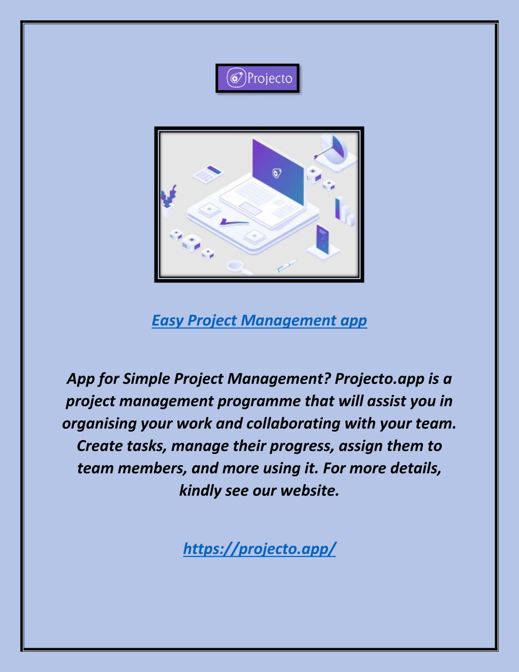 PPT - Easy Project Management App | Projecto.app PowerPoint ...