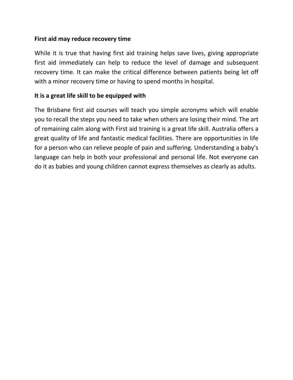 PPT - The world-class CPR, First Aid and Childhood First Aid Courses in ...