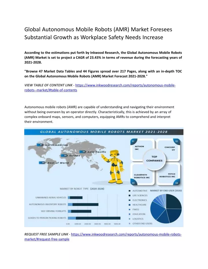 PPT - Global Autonomous Mobile Robots (AMR) Market Foresees Substantial ... PPT - Global Autonomous Mobile Robots (AMR) Market Foresees Substantial ...