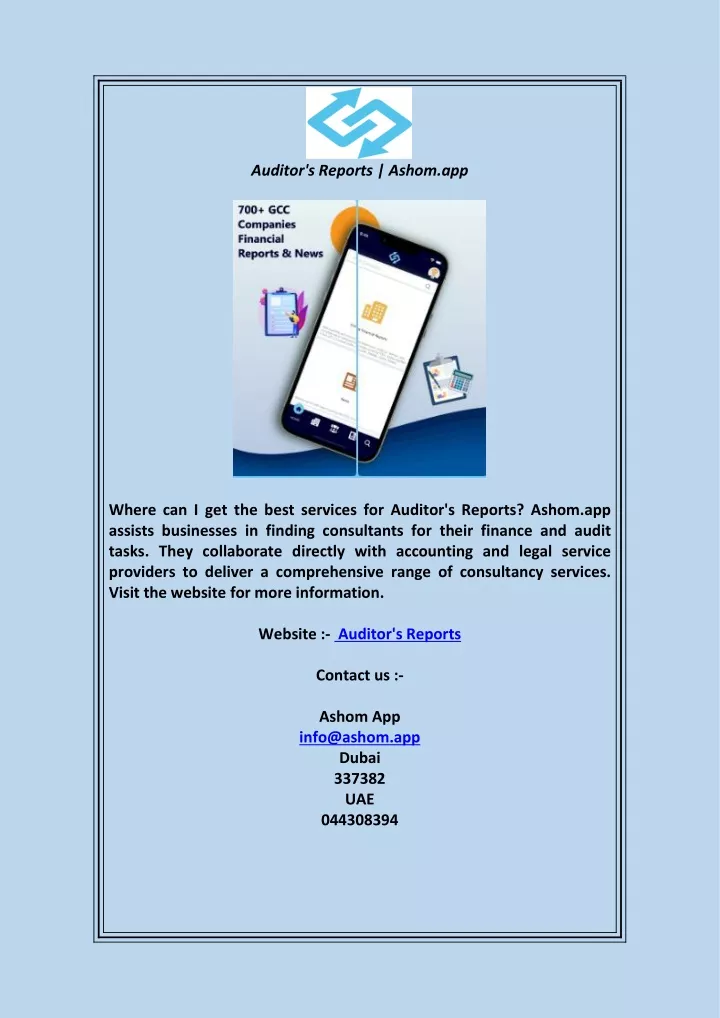 PPT - Auditor's Reports Ashom.app PowerPoint Presentation, free ... PPT - Auditor's Reports Ashom.app PowerPoint Presentation, free ...