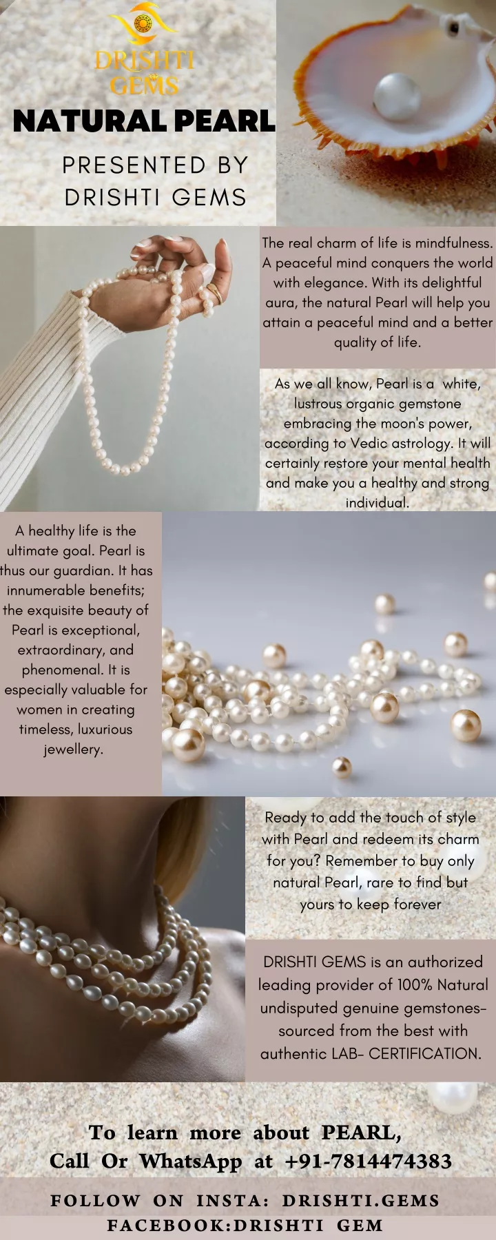 PPT - NATURAL PEARL INFOGRAPHIC | DRISHTI GEMS PowerPoint Presentation ...