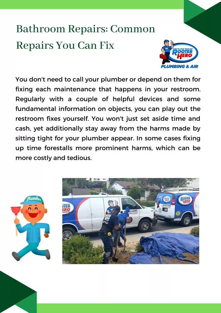 PPT - Bathroom Repairs Common Repairs You Can Fix PowerPoint ...