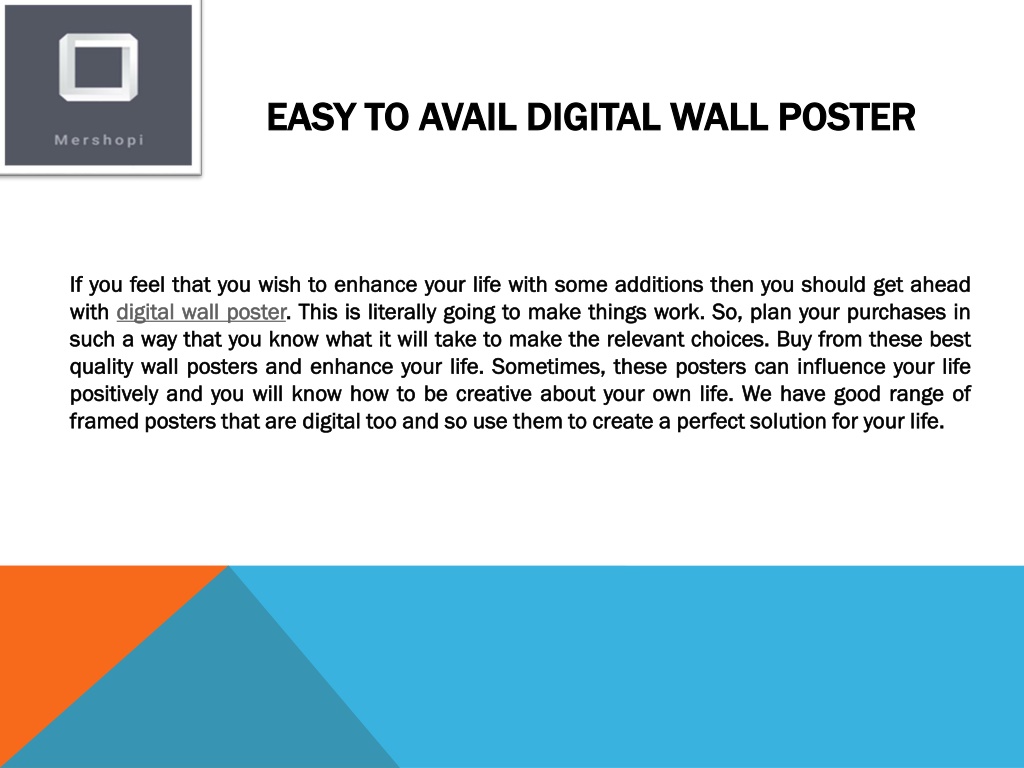 PPT - Cool Digital Amazing Wall Poster for You PowerPoint Presentation ...