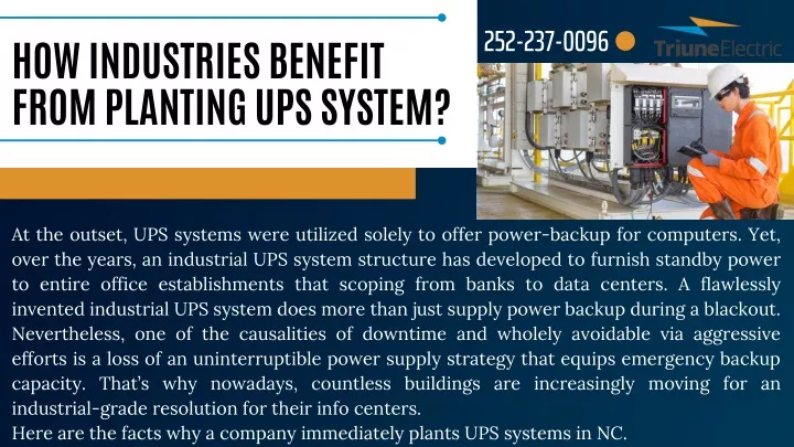 PPT - How Industries Benefit From Planting UPS System? PowerPoint ...