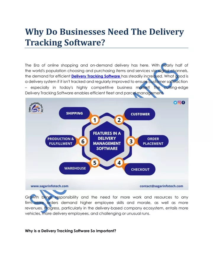 PPT - Why Do We Need The Delivery Tracking Software PowerPoint ...