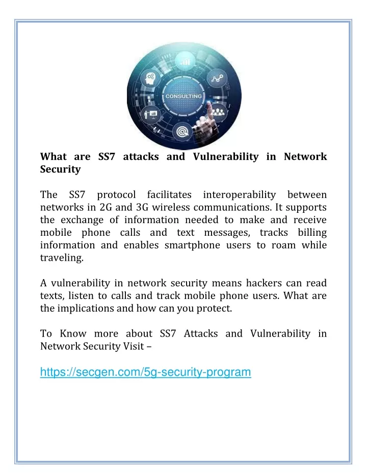 PPT - What are SS7 attacks and Vulnerability in Network Security PowerPoint Presentation - ID ...