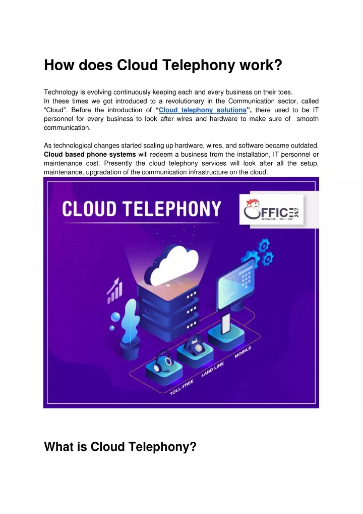 PPT - how does cloud telephony work. PowerPoint Presentation, free ... PPT - how does cloud telephony work. PowerPoint Presentation, free ...