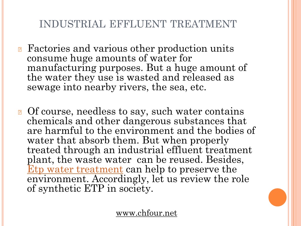 PPT - What is the Role of an Industrial Effluent Treatment Plant in ...
