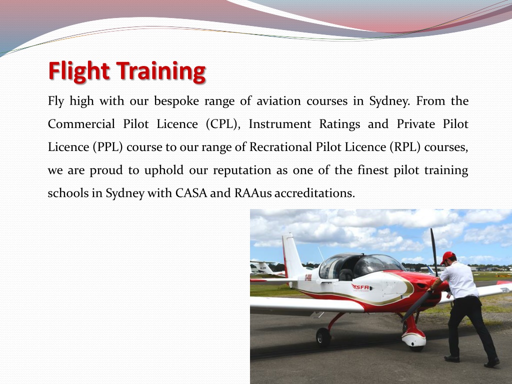PPT - Flight Training Courses | Pilot Training | Sydney Flying Academy ...