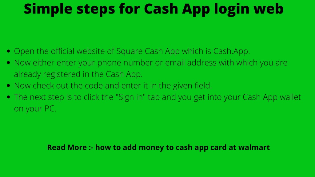 PPT - 2 Common Ways To add money to your Cash App PowerPoint ...