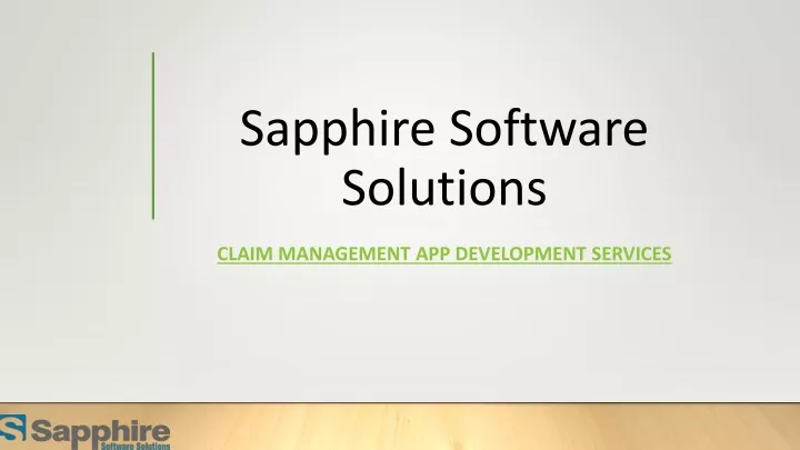 PPT - Claim Management App Development Services PowerPoint Presentation ...
