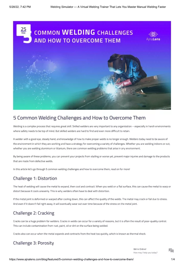 PPT - 5 Common Welding Challenges and How to Overcome Them PowerPoint ...