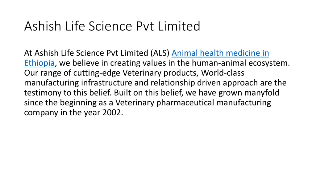 PPT - Animal health medicine in Ethiopia PowerPoint Presentation, free ...