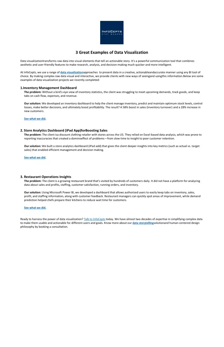 PPT - 3 Great Examples of Data Visualization PowerPoint Presentation ...