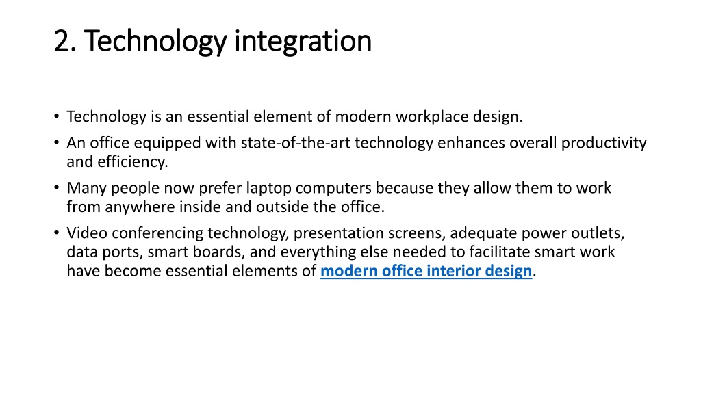 PPT - Office interior design: looking beyond the use of fashion trends ...